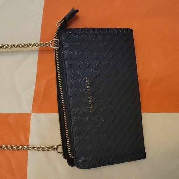 Laura Ashley | Bags | Laura Ashley Vegan Clutch With Gold Tone Shoulder ...